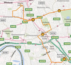 Olympic Torch Route in Hammersmith and Fulham